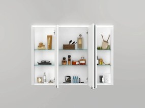 Jokey Zrcadlová skříňka (galerka) - bílá,   š. 80 cm, v. 74 cm, hl. 15 cm  SPS-KHX 80   251013320-0110 SPS-KHX 80