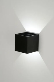 Nástěnné designové černé LED svítidlo do obýváku Black 4Bloq