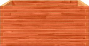 Zahradní truhlík voskově hnědý 100x100x46 cm masivní borovice 3282431
