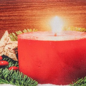 Polštář proti průvanu s LED ČERVENÉ SVÍČKY 18 x 85 cm