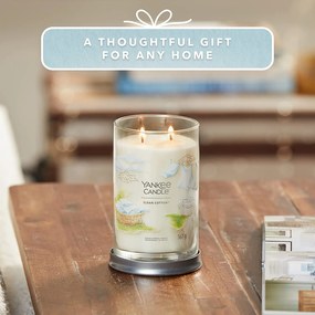 Yankee Candle vonná svíčka Signature Tumbler ve skle velká Clean Cotton  567 g