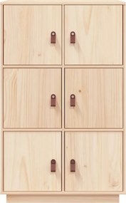 vidaXL Skříň highboard 67 x 40 x 108,5 cm masivní borové dřevo [820172] Barva: Bílá