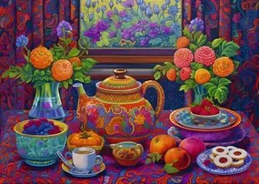 RAVENSBURGER Puzzle Čas na čaj XXL / 300 dílků