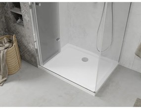 Mexen Lima sprchový kout 90x80cm, 6mm sklo, chromový profil - čiré sklo + Slim sprchová vanička - 856-090-080-00-00-4010