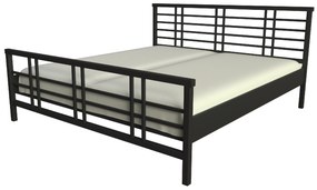 Nábytek ATIKA s.r.o. Kovová postel BARS Barevne provedení: černá, Rozměr: 120 x 200 cm