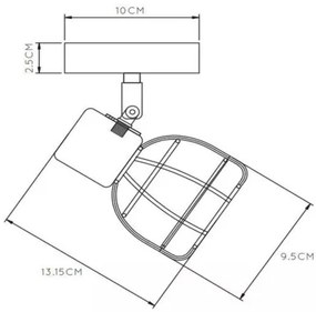 Lucide 00929/01/30 - Bodové svítidlo FILOX 1xE14/40W/230V