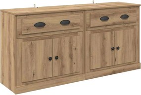 Konzole 2 ks Artisanový dub 70 x 35,5 x 67,5 cm 3402660