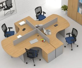 Rauman Kancelářský stůl Visio LUX K 160x70 cm Barva: Ořech