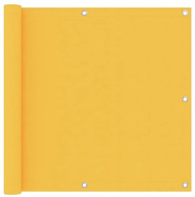 Balkónová zástěna žlutá 90 x 600 cm oxfordská látka