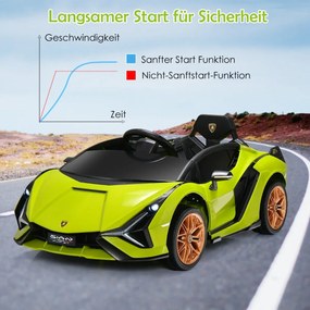 Costway 12 V Lamborghini dětské elektrické autíčko s 2,4 G dálkovým ovládáním