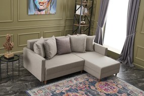 Atelier del Sofa Rohová sedací souprava Aydam Right - Cream, Krémová