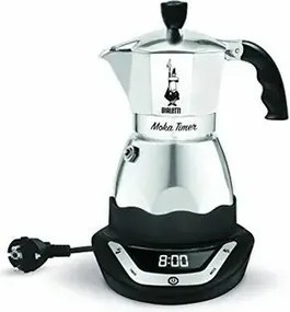 Bialetti Moka Timer Elektrický kávovar na 3 šálky stříbrná / 150 ml
