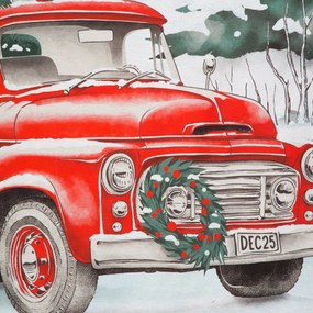 VÁNOČNÍ RENFORCÉ POVLEČENÍ XMAS 200X220 CM, 2 KS 70X80 CM VZOROVANÉ