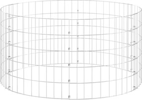 vidaXL Kruhový gabionový sloupek pozinkovaná ocel Ø 100 x 50 cm [152017]