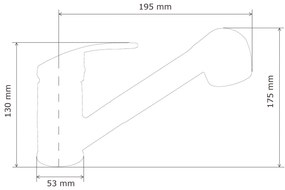 Gamma Neon, stojánková dřezová baterie s výsuvnou výlevkou, černá matná, SKQ-BAT-BK