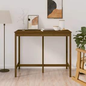 822160 vidaXL Barový stolek medově hnědý 140x80x110 cm masivní borové dřevo