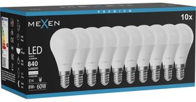 Mexen Nova 10x LED žárovka E14, G45, 8W, Neutrální - 4000K, 840 lm - L101-E14-0840-01x10