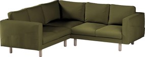 Potah na pohovku IKEA Norsborg rohová 4-místná barva zelená látka pletený vzor
