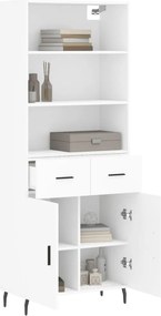 Skříň highboard bílá 69,5 x 34 x 180 cm kompozitní dřevo 3200529