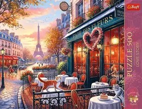 TREFL Puzzle Premium Plus: Láska v Paříži / 500 dílků / 48 x 34 cm