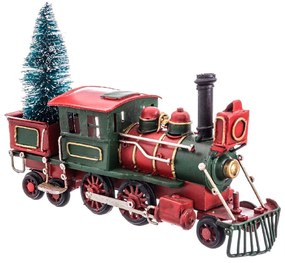 Kovová vánoční figurka (výška 13 cm) Train – Casa Selección
