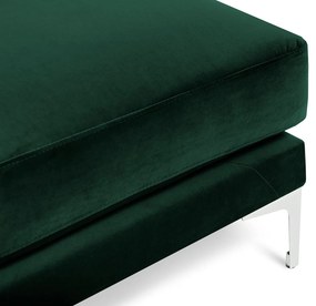 KOOKO HOME Čtyřmístná rohová sametová pohovka Lyrique pravý roh