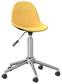 Otočná kancelářská židle hořčicově žlutá textil,  333462 HangarStore.cz