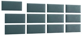 Set 12 čalouněných panelů Quadra 240x90 cm (mentolová). 1052012