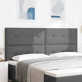 Výškově nastavitelné čelo postele Tmavě šedá 200 cm textil 3337861