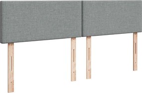 Box spring postel s matrací světle šedá 180 x 200 cm textil 3287528
