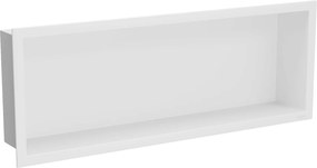 Mexen X-Wall-R, polička na zapuštění na obklad s límcem 60 x 20 cm, bílá, 1920602010