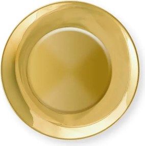 vtwonen Petit Four sada 4 talířů Ø 12 cm - zlatý (Stylové zlaté dezertní talířky 12 cm)