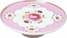 Pip Studio Floral Mini dortový tác na nožce růžový 21cm