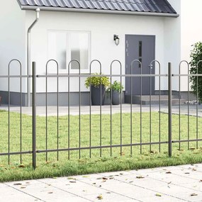 Zahradní plot BOXTEL 8 ks 13,6 x 1 m Práškově lakovaná ocel 3334155