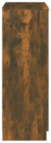 Botník kouřový dub 59 x 35 x 100 cm kompozitní dřevo - Default Title