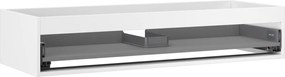 Mexen Box-A, závěsná skříňka 120 cm, 1 zásuvka, bílá matná, 91AX0-1200-235-1-01