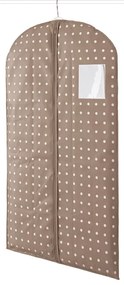 Béžový obal na šaty Compactor Dots, 100 cm