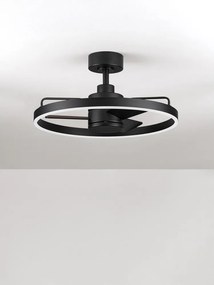 Matně černé kovové LED stmívatelné stropní svítidlo Lunair – Nova Luce