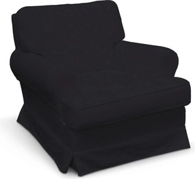 Potah na křeslo Barkaby barva černá látka pletený vzor