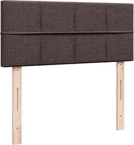 Box spring postel s matrací tmavě hnědá 120x190 cm textil 3288130