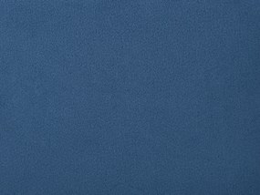 Sametový puf tmavě modrý LOVETT Beliani