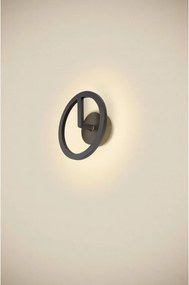 LA 1007918 Q-RING nástěnné svítidlo, 3000 K FÁZE, IP65, černá - BIG WHITE (SLV)