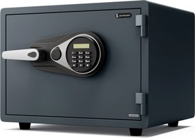 Domácí trezor ohnivzdorný, do kanceláře, elektronický zámek na kód, 495x350x390 mm: BERNARD