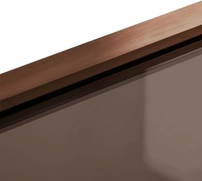 Rea Elegant, vanová zástěna s pevným křídlem 70x140 cm, měděná matná, REA-W5694