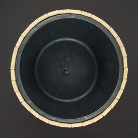 AMADEA Dřevěný designový obal s plastovou nádobou uvnitř, 64x64x35 cm