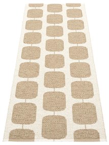 Oboustranný vinylový koberec Pappelina STEN Light Nougat/Vanilla velikost: 70x200cm