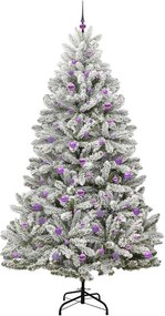 Umělý vánoční stromeček 240 cm 300 LED Teplá bílá PVC a ocel 3395772