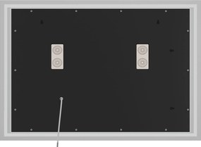 Koupelnové zrcadlo Jaffrey 70x100 s Bluetooth – čiré sklo
