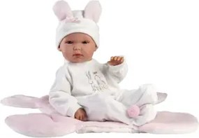 Llorens 63598 NEW BORN HOLČIČKA - realistická panenka miminko s celovi