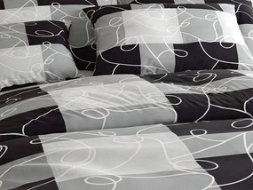 Bavlněné povlečení SQUARES BLEND šedé Rozměr povlečení: 70 x 90 cm | 140 x 200 cm